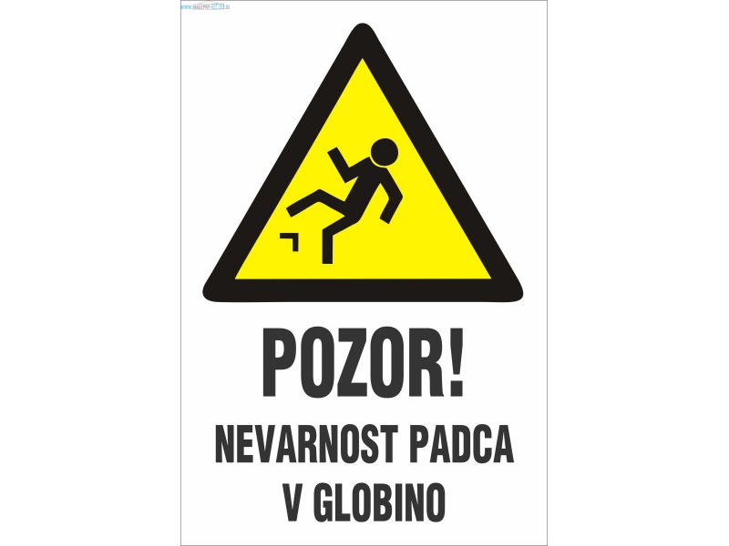Pozor nevarnost padca v globino